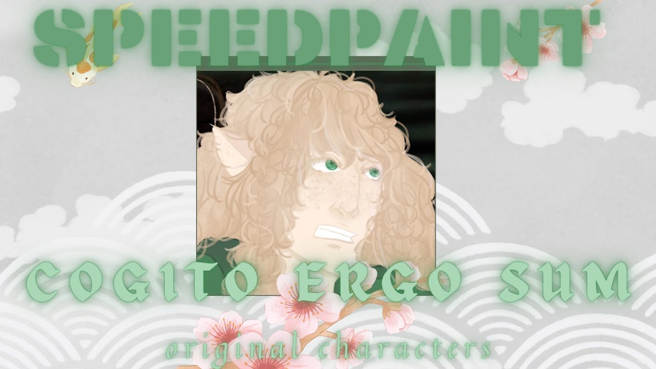 OC SPEEDPAINT Cogito Ergo Sum - YouTube