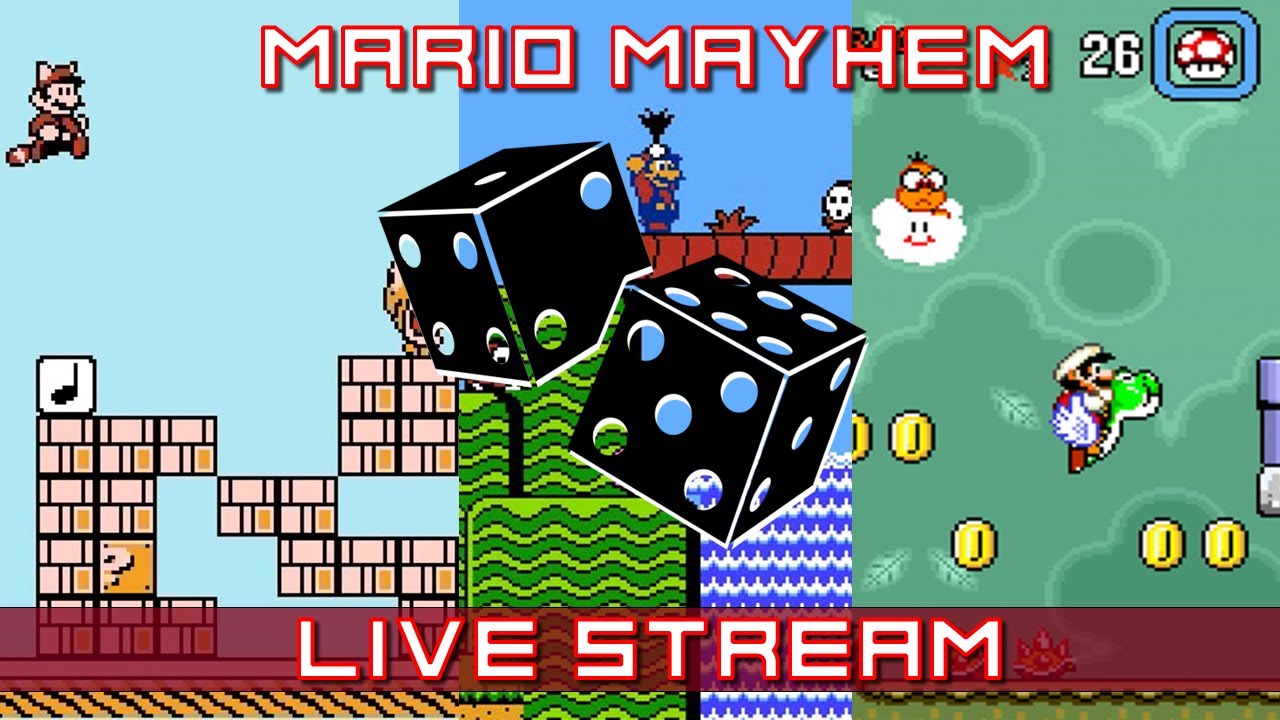 Mario Mayhem | Randomly Switching Between 8 Mario Games | Live Stream ...