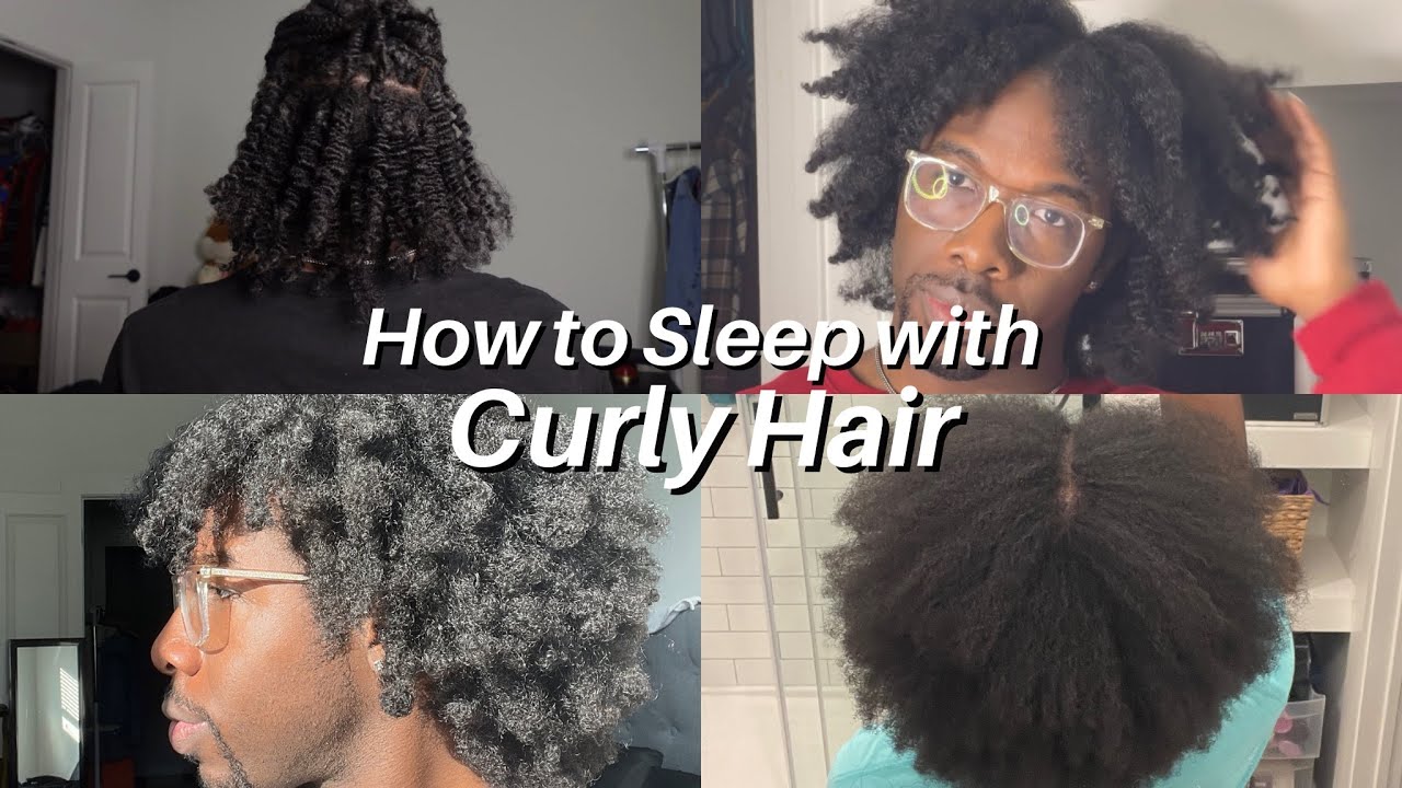 How to sleep with curly hair at night | - YouTube
