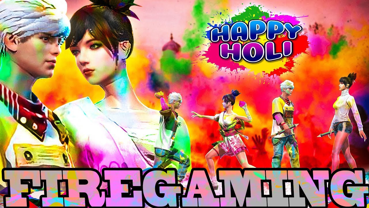 🔴HAPPY HOLI || Holi Special Video || Free Fire Holi || #freefire #ff # ...