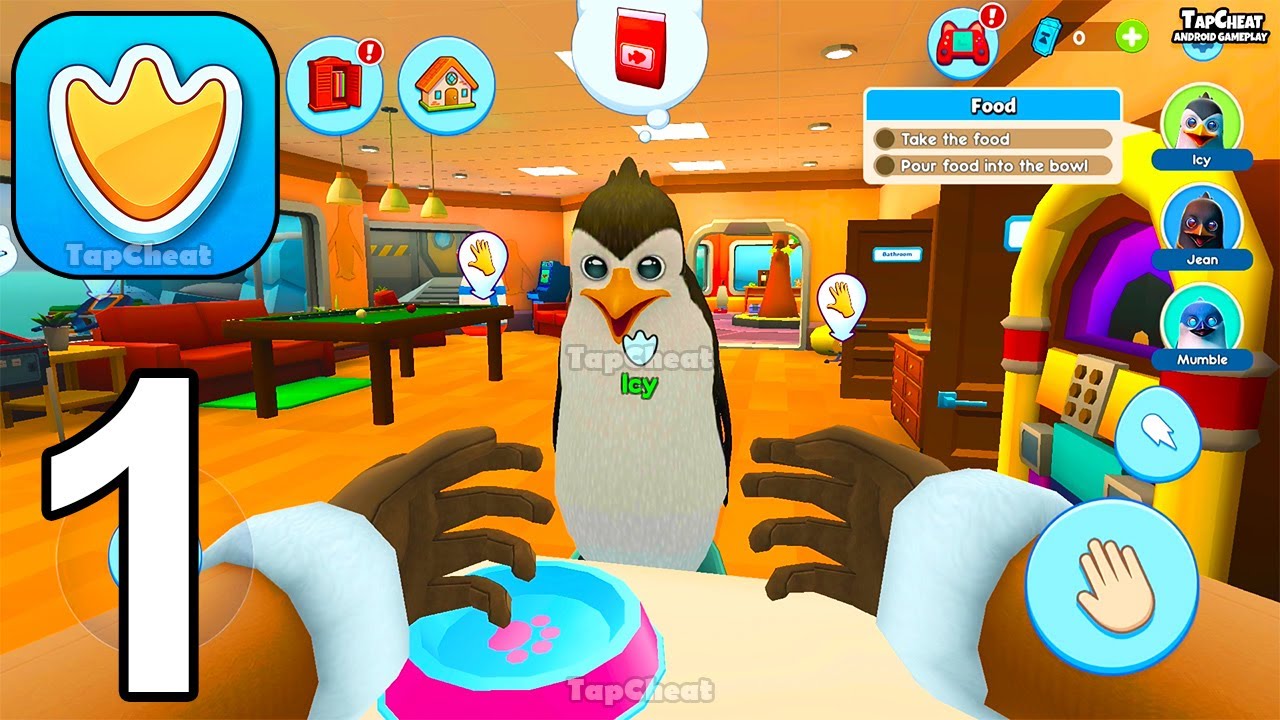 Penguin Simulator: My Pets - Gameplay Part 1 Virtual Pet Penguin ...