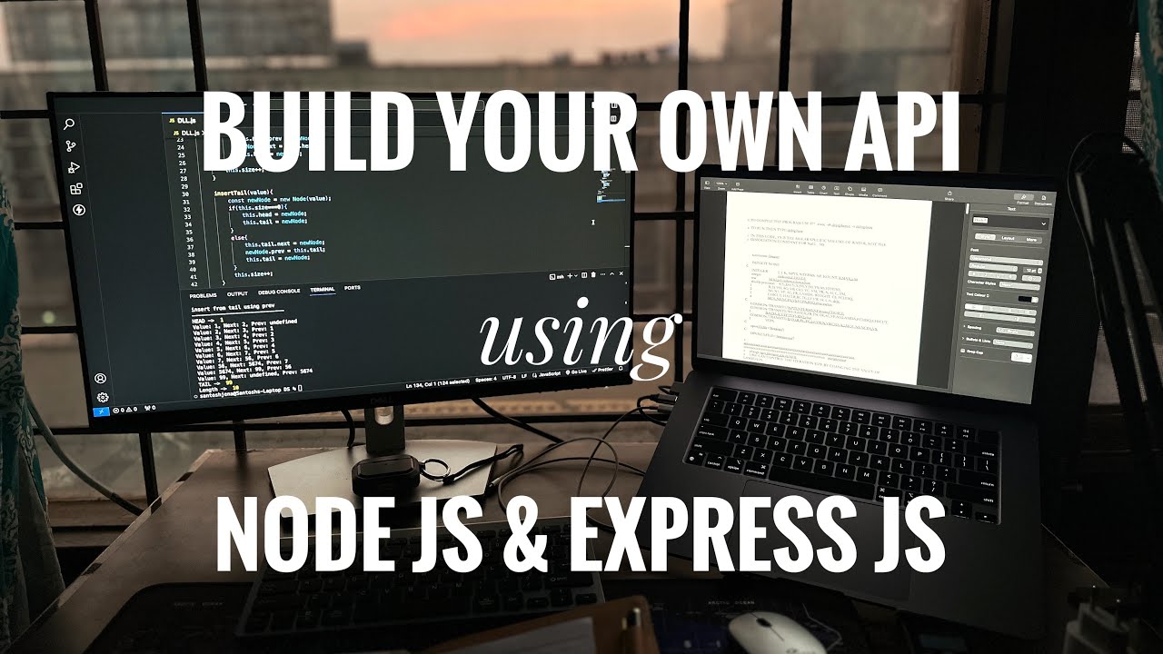 Build Your Own Api With Nodejs And Expressjs Web Development Backend Engineering Youtube
