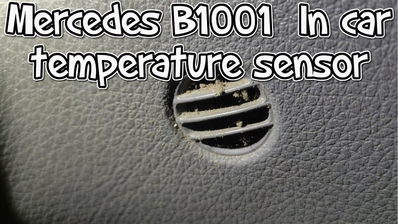 Mercedes temperature sensor repair DIY - YouTube