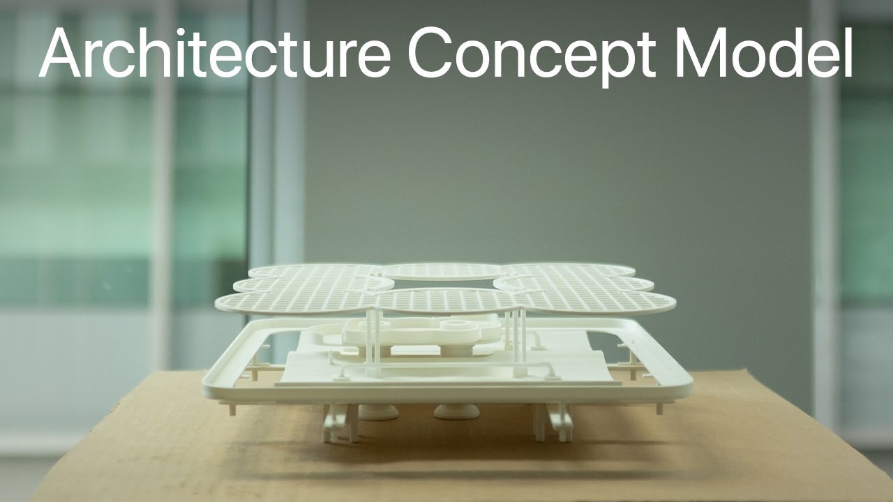 3d printing an architecture concept model - YouTube