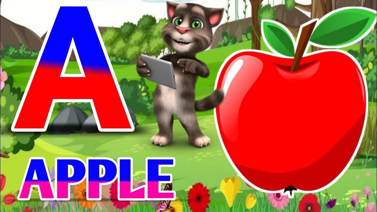 Kids Cartoon, A is for apple Rhymes for Kindergarten, The ABC Phonics ...