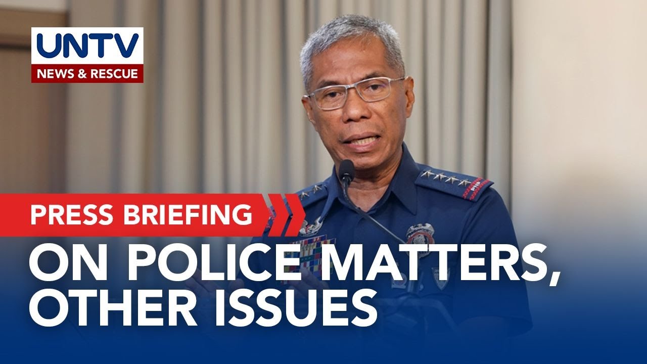 PNP Chief Gen. Nicolas Torre III updates the press on police matters ...