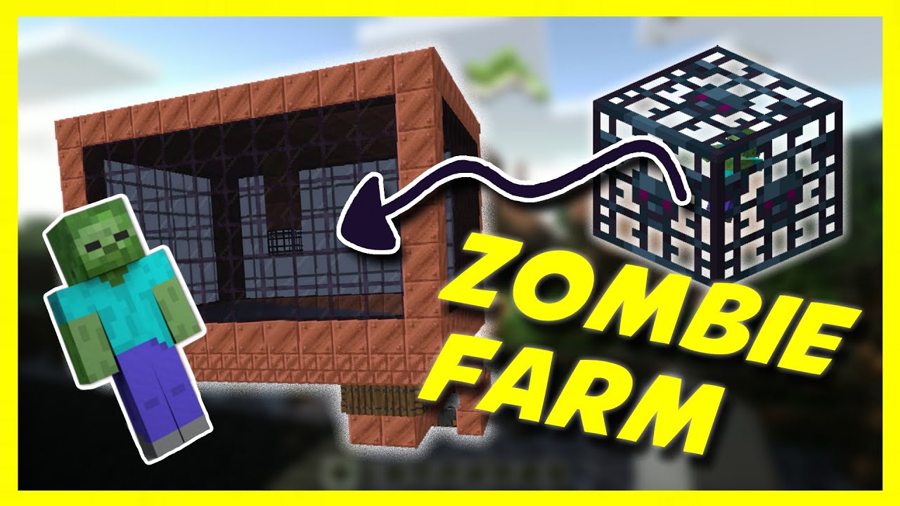 Simple Zombie Farm Design in Minecraft 1.17 - YouTube