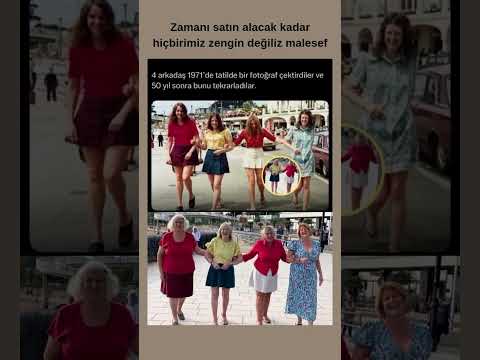 50 Yıl Sonra Aynı Fotoğrafı Tekrarlayan Kızlar #arkadaşlar #girlfriends #like #haber #photography