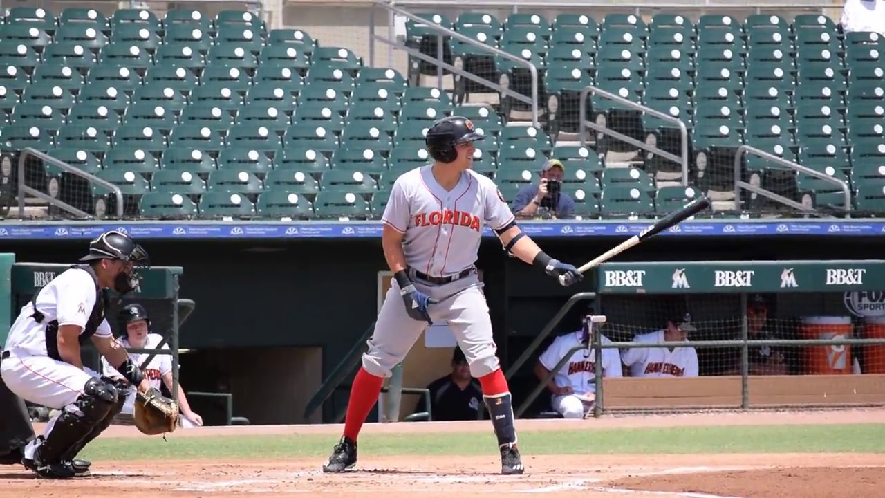 Braves Prospect Austin Riley Batting 6/27/17 HD - YouTube