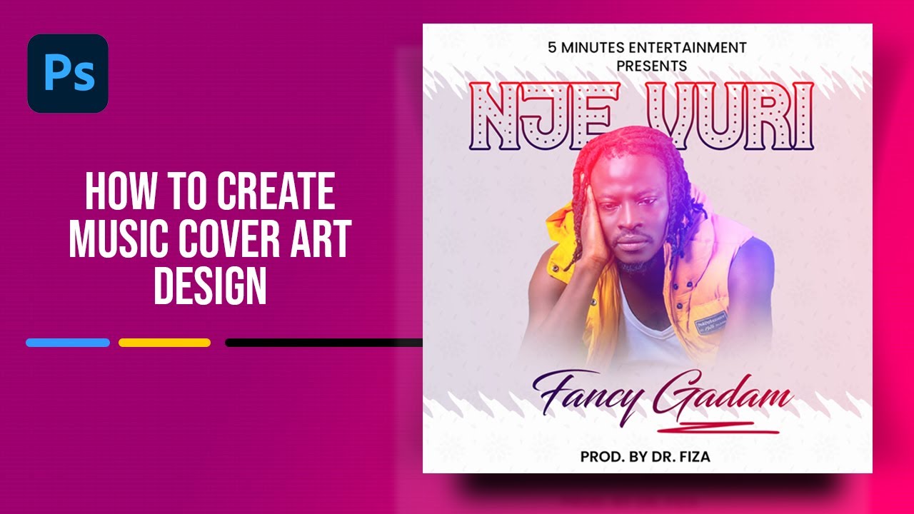 HOW TO CREATE A MUSIC COVER ART DESIGN IN PHOTOSHOP | VERY SIMPLE COVER ...