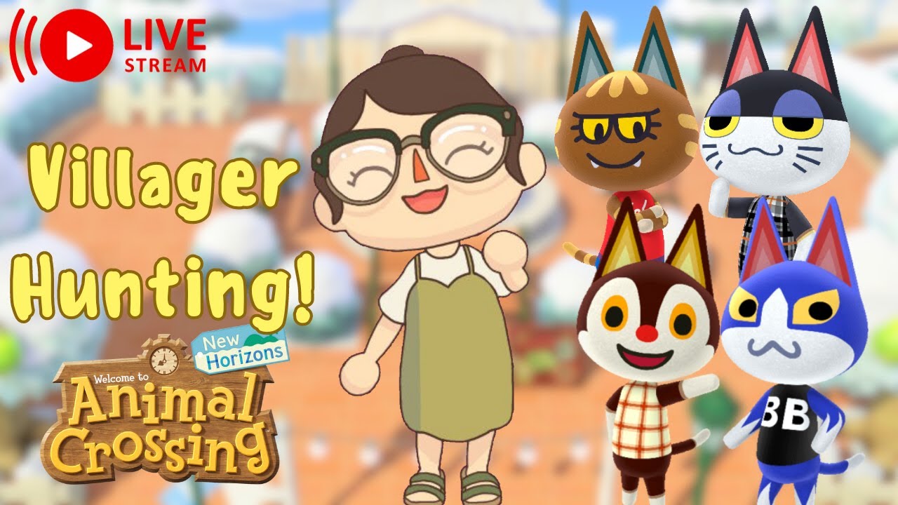 🔴 Villager Hunting for Cat Villagers ( Katt come home!) 🐈🐾 | ACNH ...
