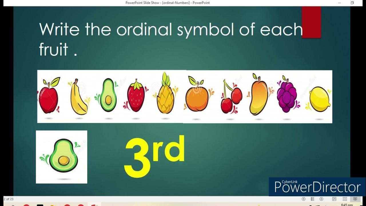 Ordinal Numbers/ Frade 1 powerpoint presentation/Your Math Guide - YouTube