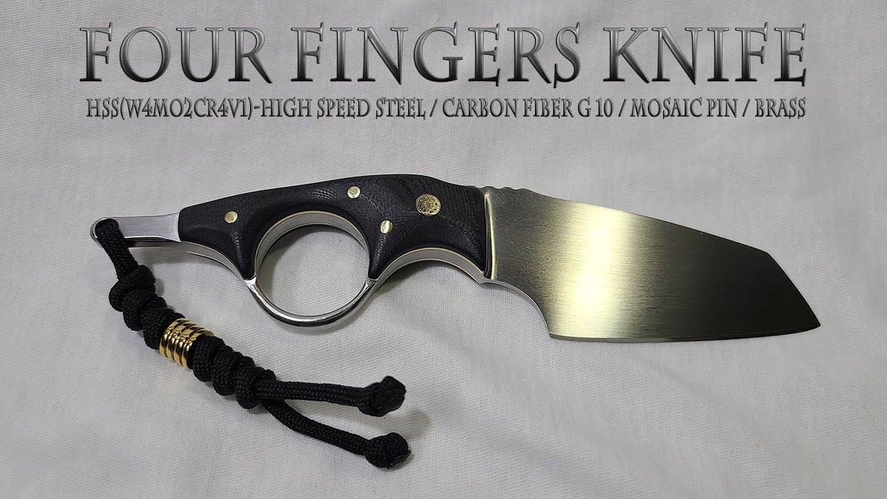 KNIFE MAKING / FOUR FINGERS KNIFE 수제칼 만들기 #118 - YouTube