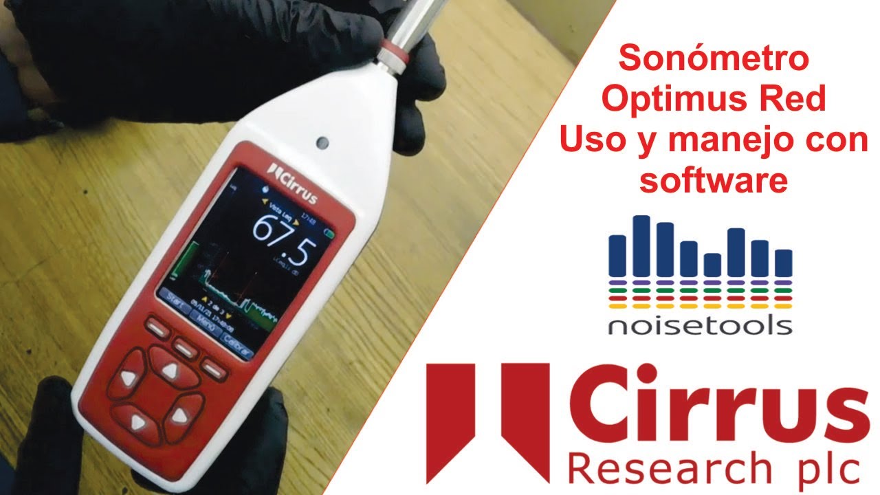 Sonómetro Optmus Red CK162C de Cirrus Research. Uso con software - YouTube