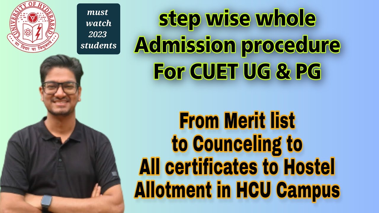 Within 3 hours😍HCU (UoH) Admission & Hostel Allotment for All || Must ...