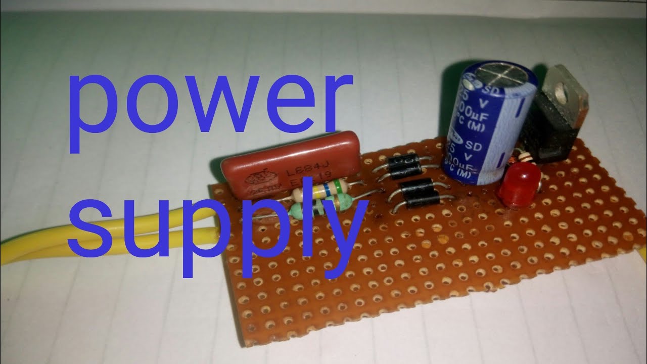 Transformerless Power Supply(parfect) (230V AC to 5V DC)(Creative ...