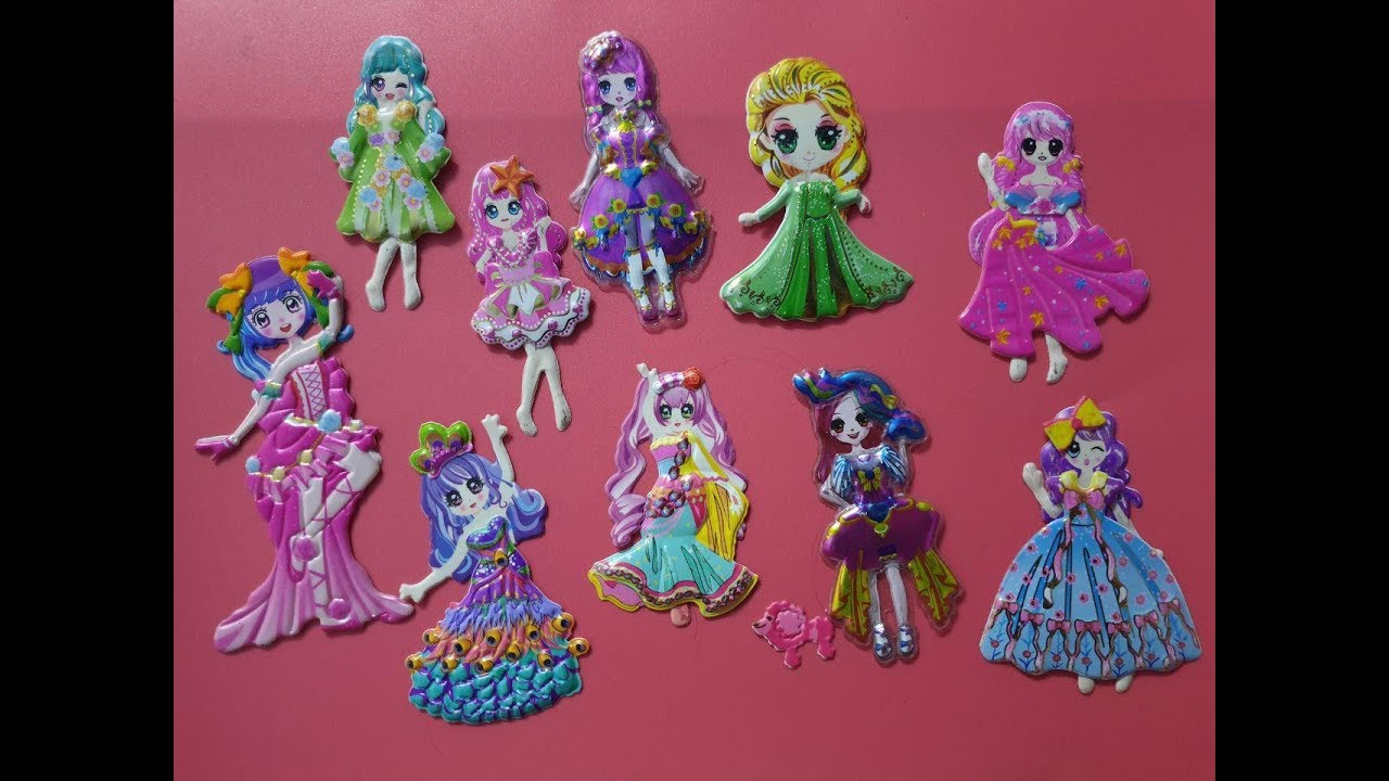Girl fashion's sticker | Toys Paper Dolls Dress-Up Stickers | Sticker ...