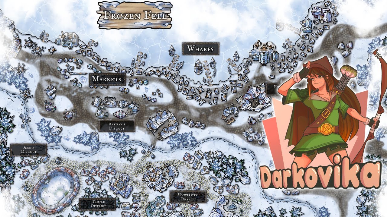 Creating a Winter City Map in Inkarnate - YouTube