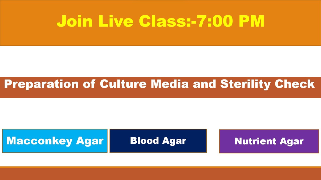 Preparation of Culture Media and Sterility Check - YouTube