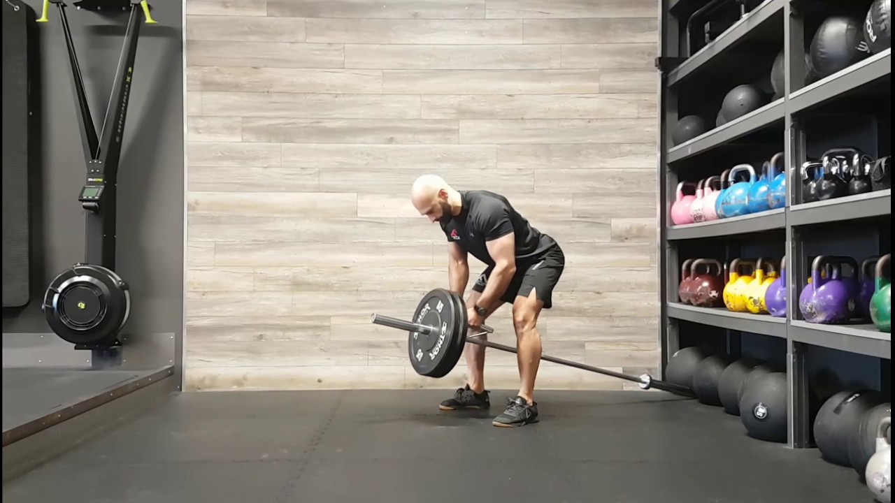 Bent over landmine row - YouTube