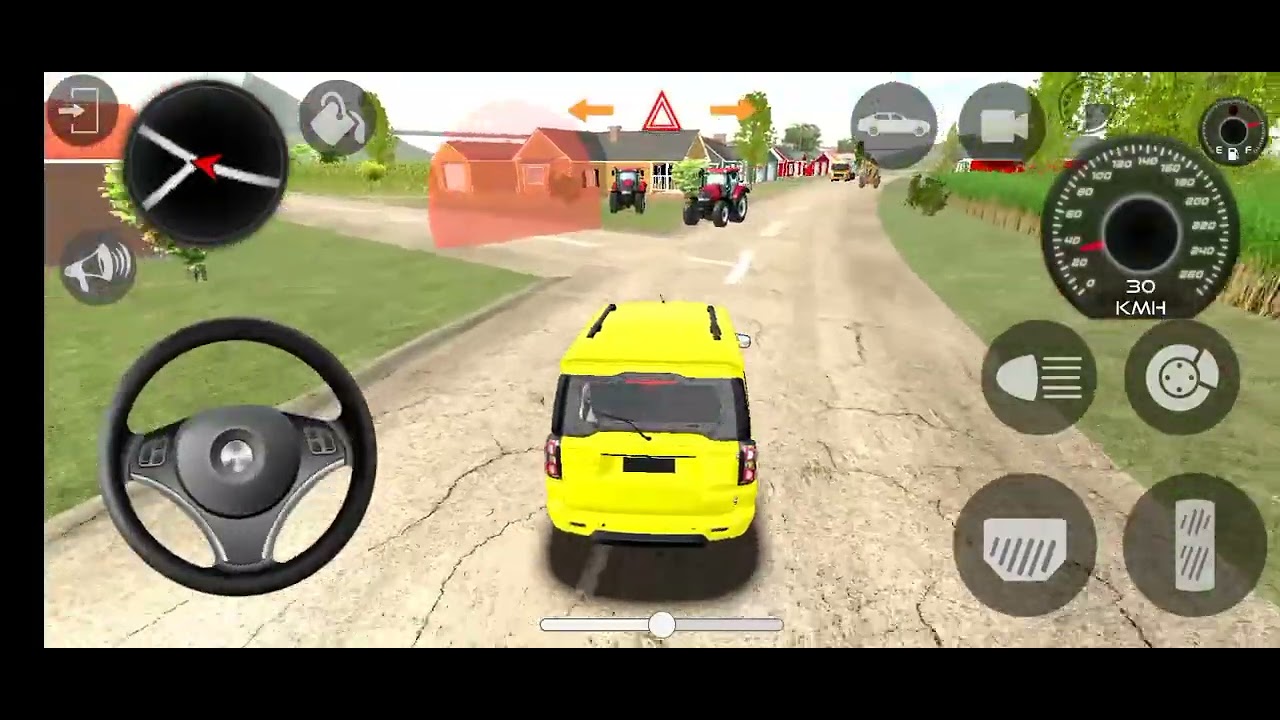 Indian Car Simulator 3d game Mahindra Scorpio Top Model yellow Colour ...