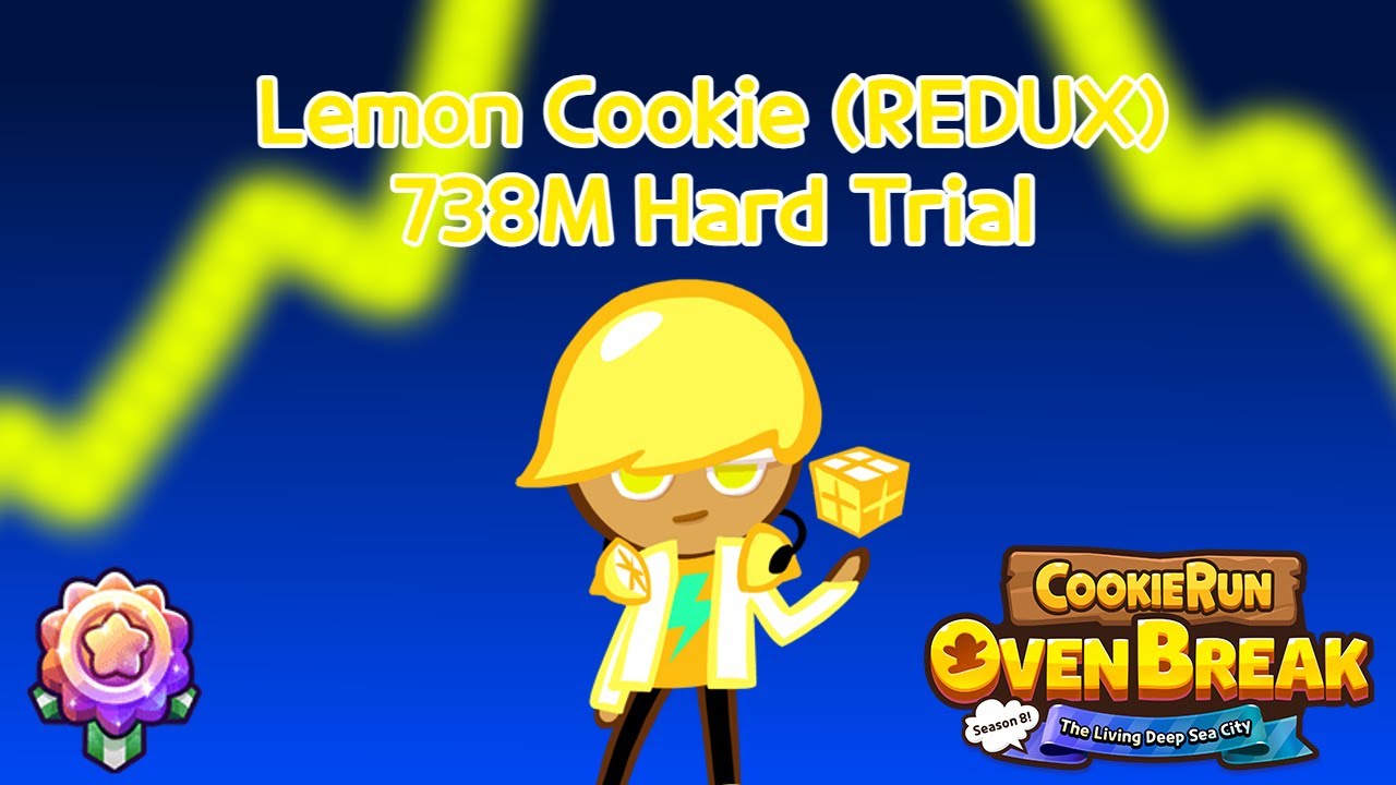 Cookie Run OvenBreak - Lemon Cookie REDUX - 738M Hard Trial Mode - YouTube