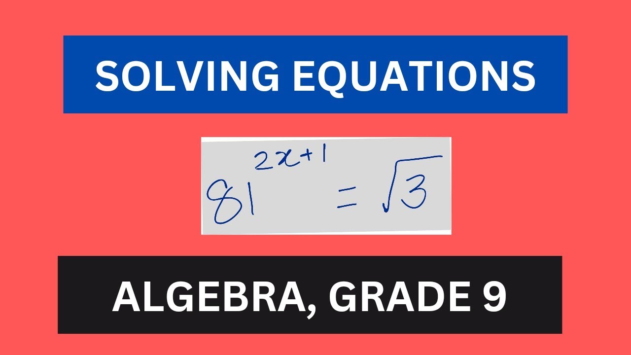 Solving Exponential Equations Algebra Grade 9 YouTube solving-exponential-equations-algebra-grade-9-youtube