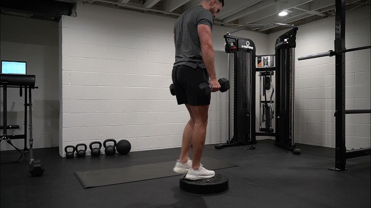 Reverse DB deficit lunge - YouTube