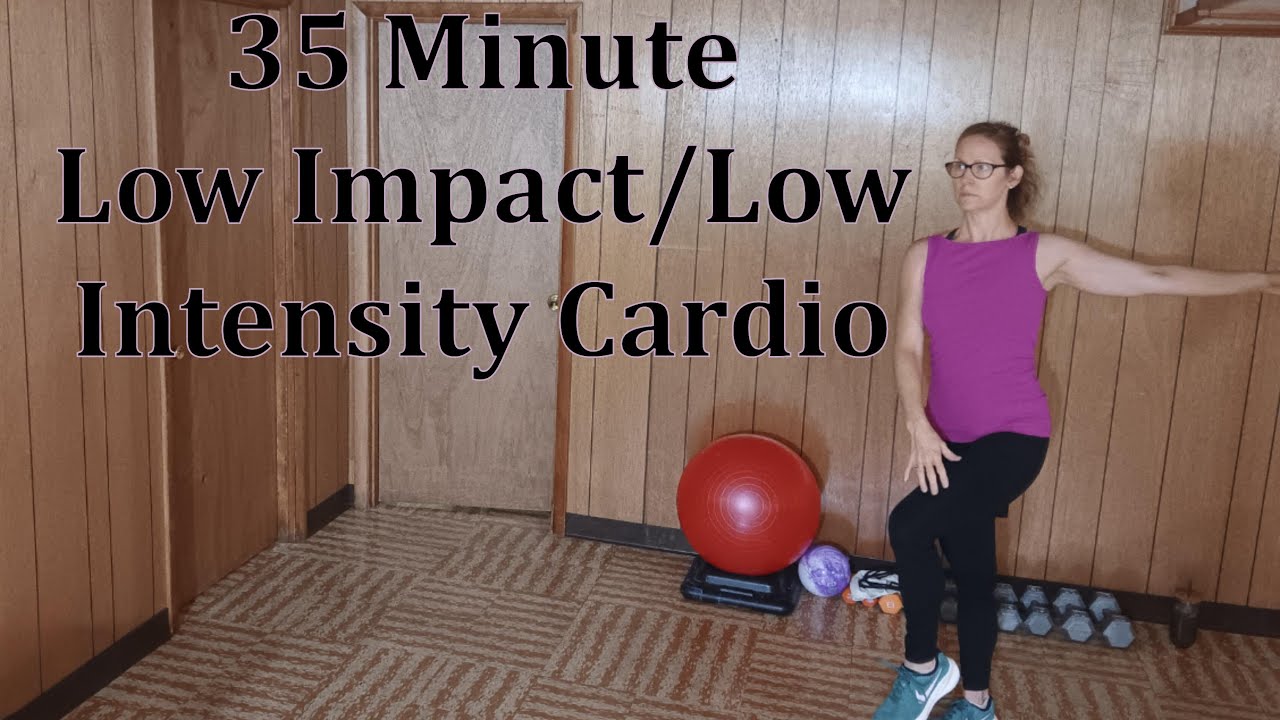 35 Minute All Standing Low Impact/Low Intensity Cardio Workout - YouTube