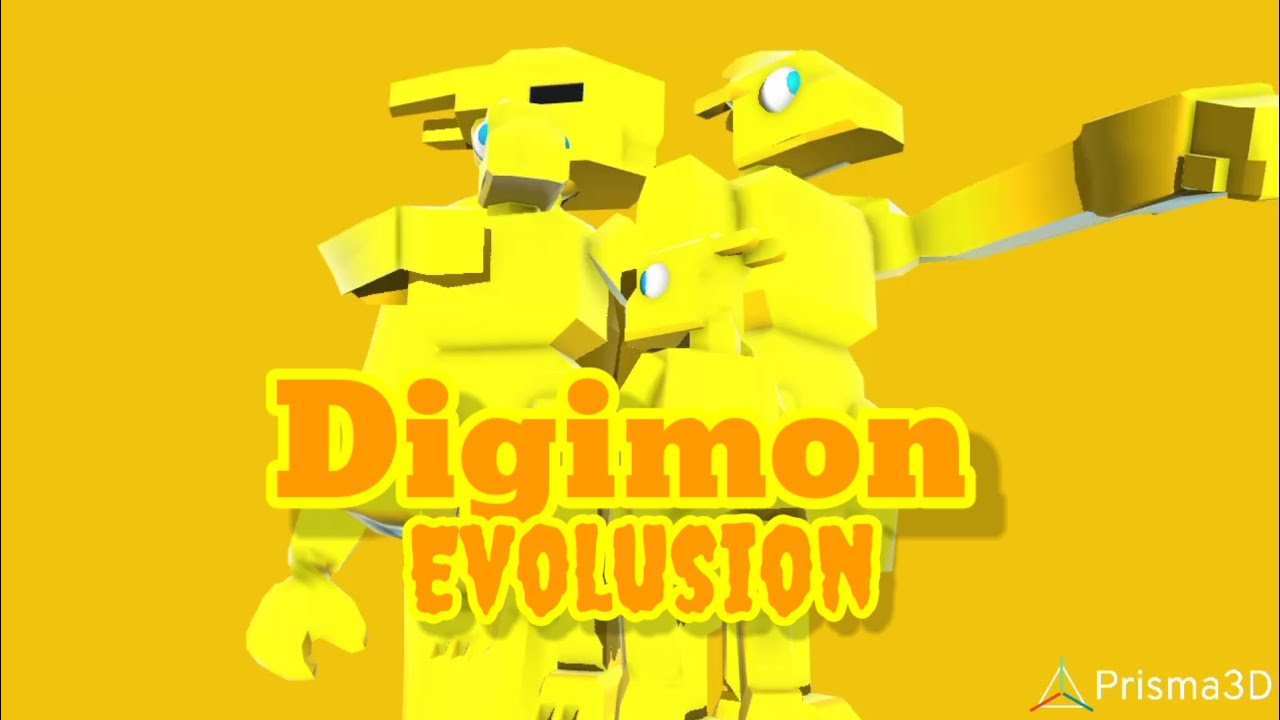 Evolusion Dinomon Digimon 3D - YouTube