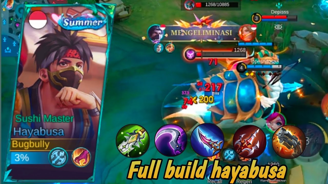 Ful build Hayabusa 🔥🔥🔥-Mobile legends bang bang -mlbb - YouTube