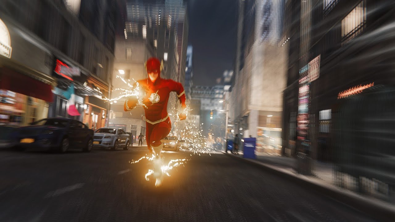 TOO FAST! The Flash mod in Spider-Man PC - YouTube