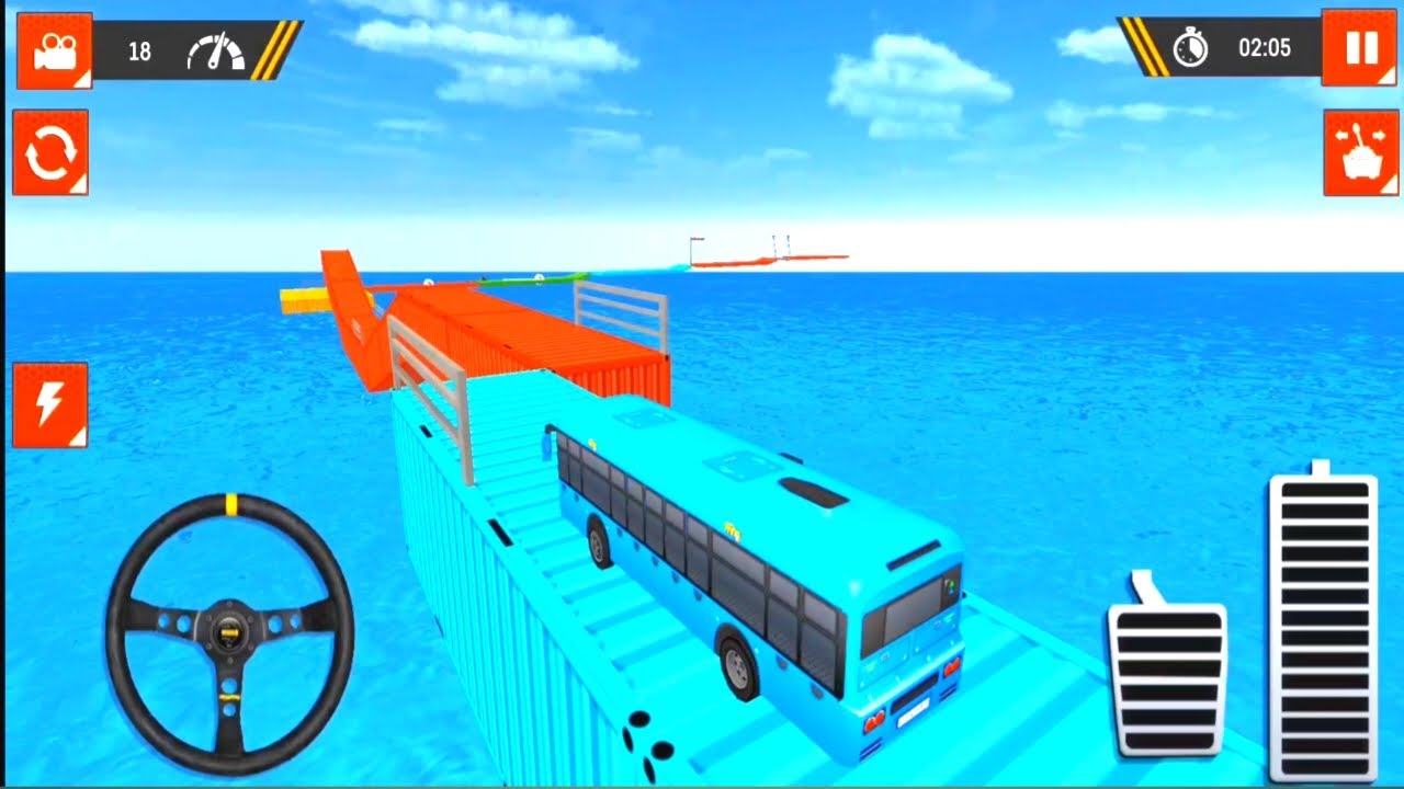 Stunt Driving Bus Simulator - Impossible Mega Ramp Bus Racing - Android ...