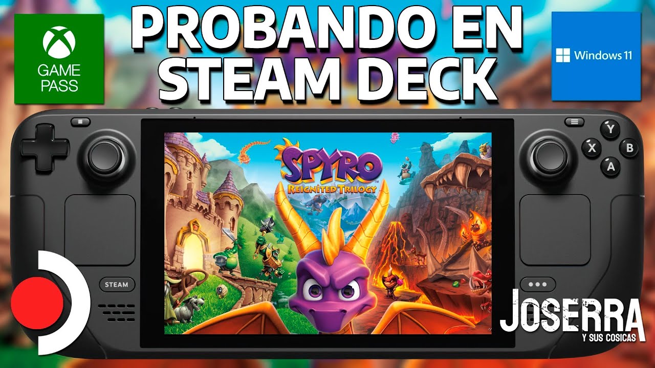 Probando Spyro Reignited Trilogy en Steam Deck desde Windows (Game Pass ...