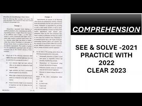 CSAT - SOLVING READING COMPREHENSION 2021 WITH EXPLANATION - YouTube