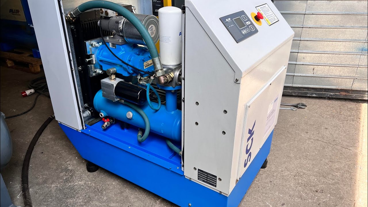 Alup SCK 21-08 screw compressor - YouTube
