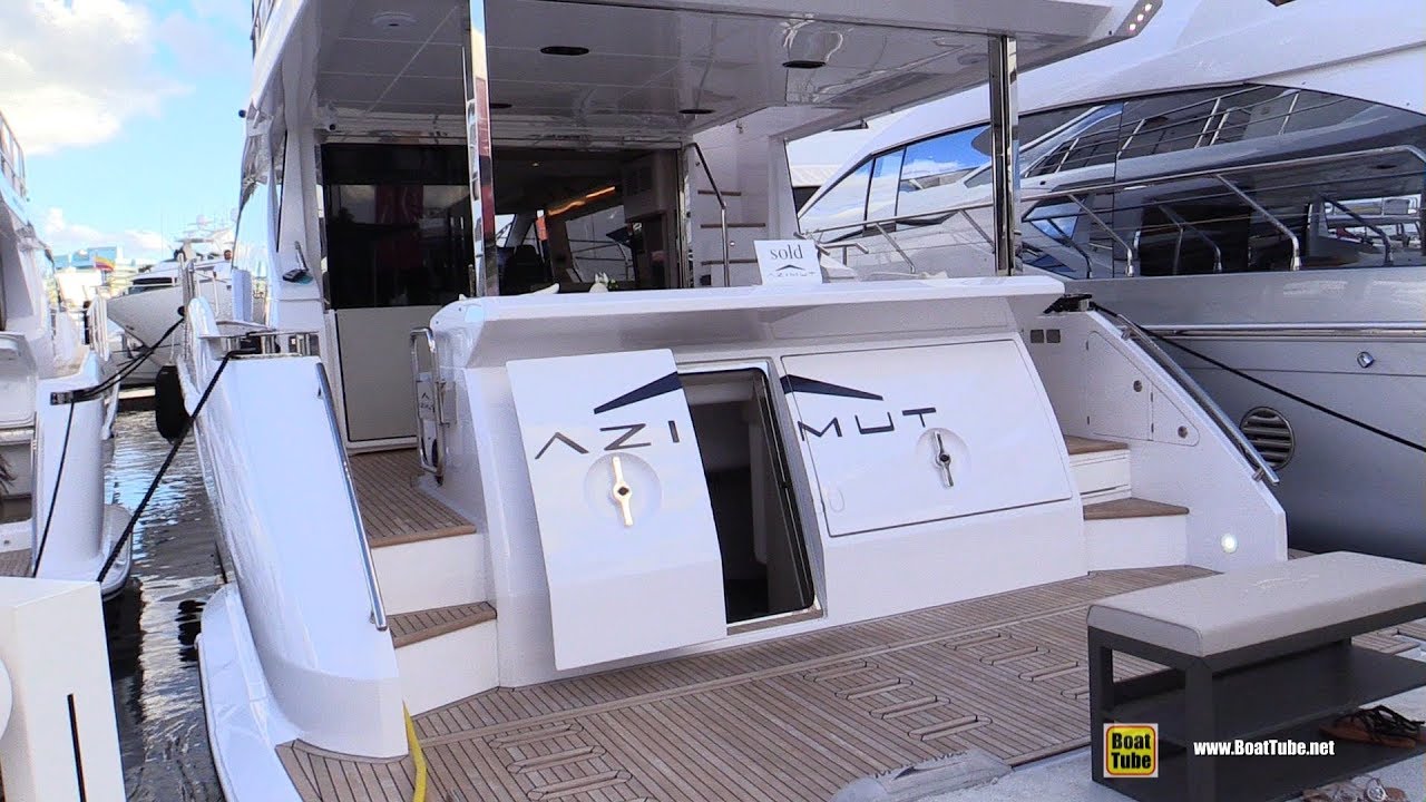 2019 Azimut 60 Luxury Yacht - Deck and Interior Walkaround - 2018 Fort ...