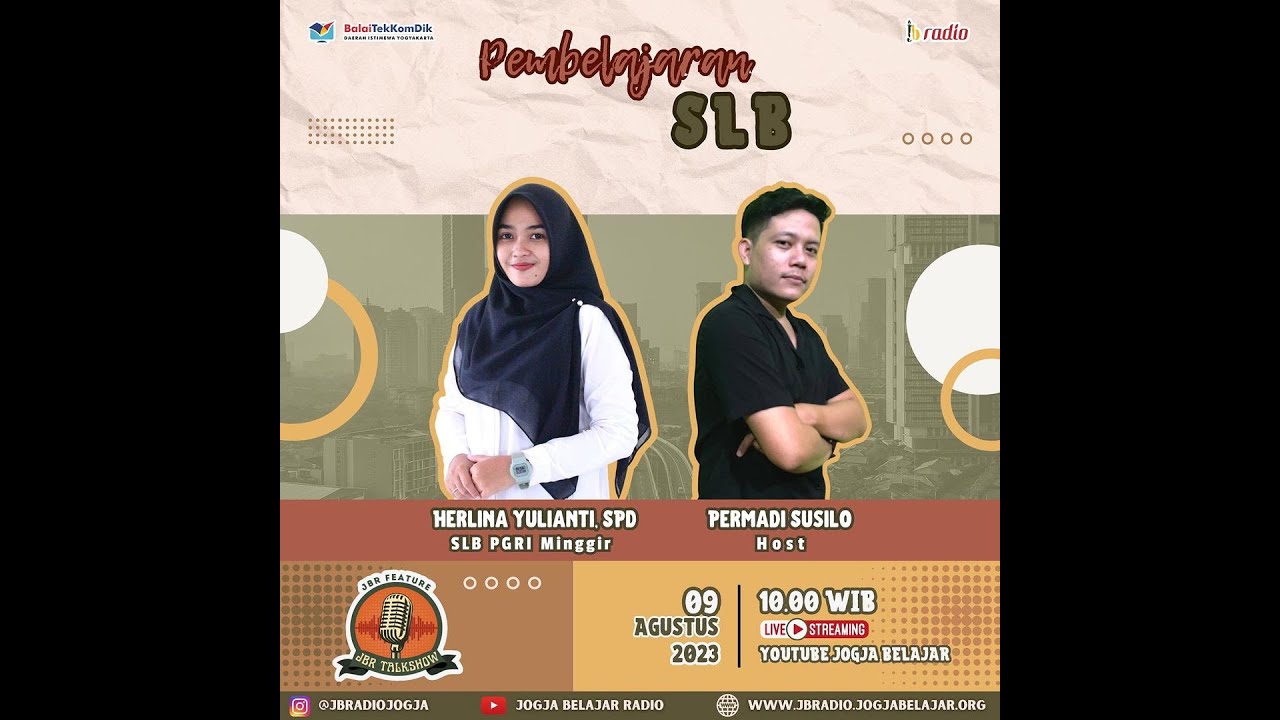 JBR LIVE STREAMING TALKSHOW | PEMBELAJARAN SLB - YouTube
