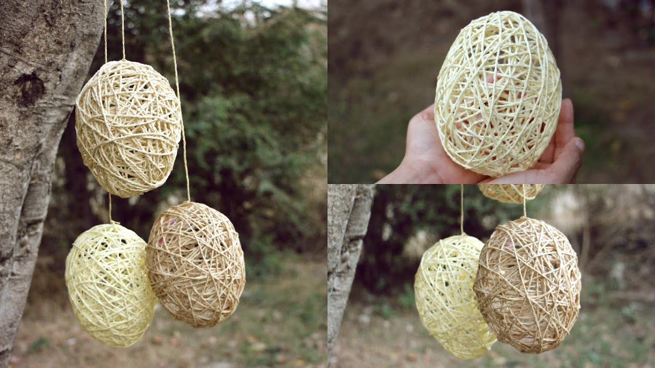 DIY Thread Lanterns - YouTube