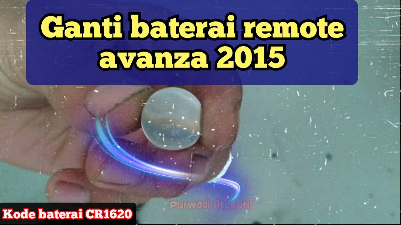 Ganti baterai remote Avanza - YouTube