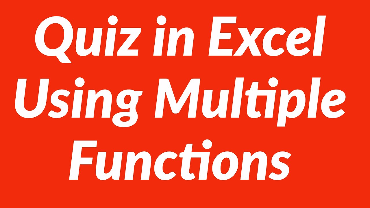 Quiz In Excel 2007 YouTube quiz-in-excel-2007-youtube
