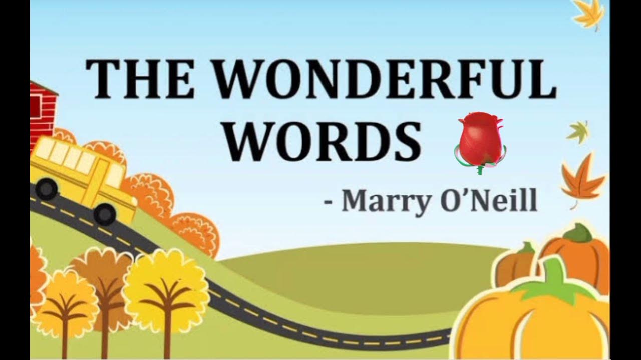 The Wonderful Words Class 6 YouTube the-wonderful-words-class-6-youtube