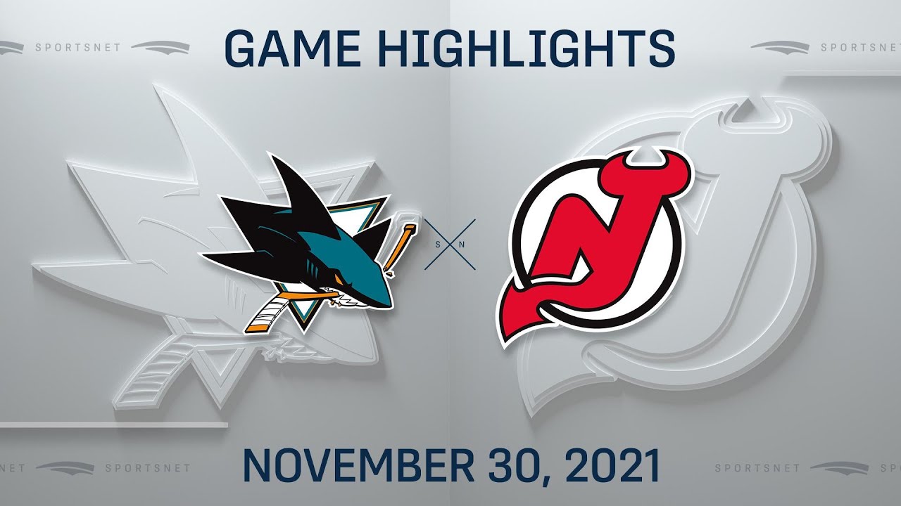 NHL Highlights | Sharks vs. Devils - Nov. 30, 2021 - YouTube