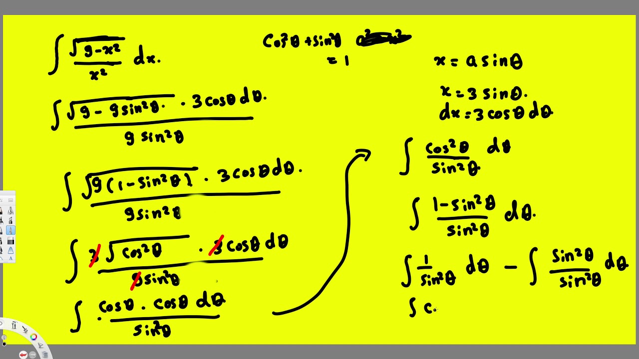 Trigonometric Substitution - Integral Calcululs - YouTube