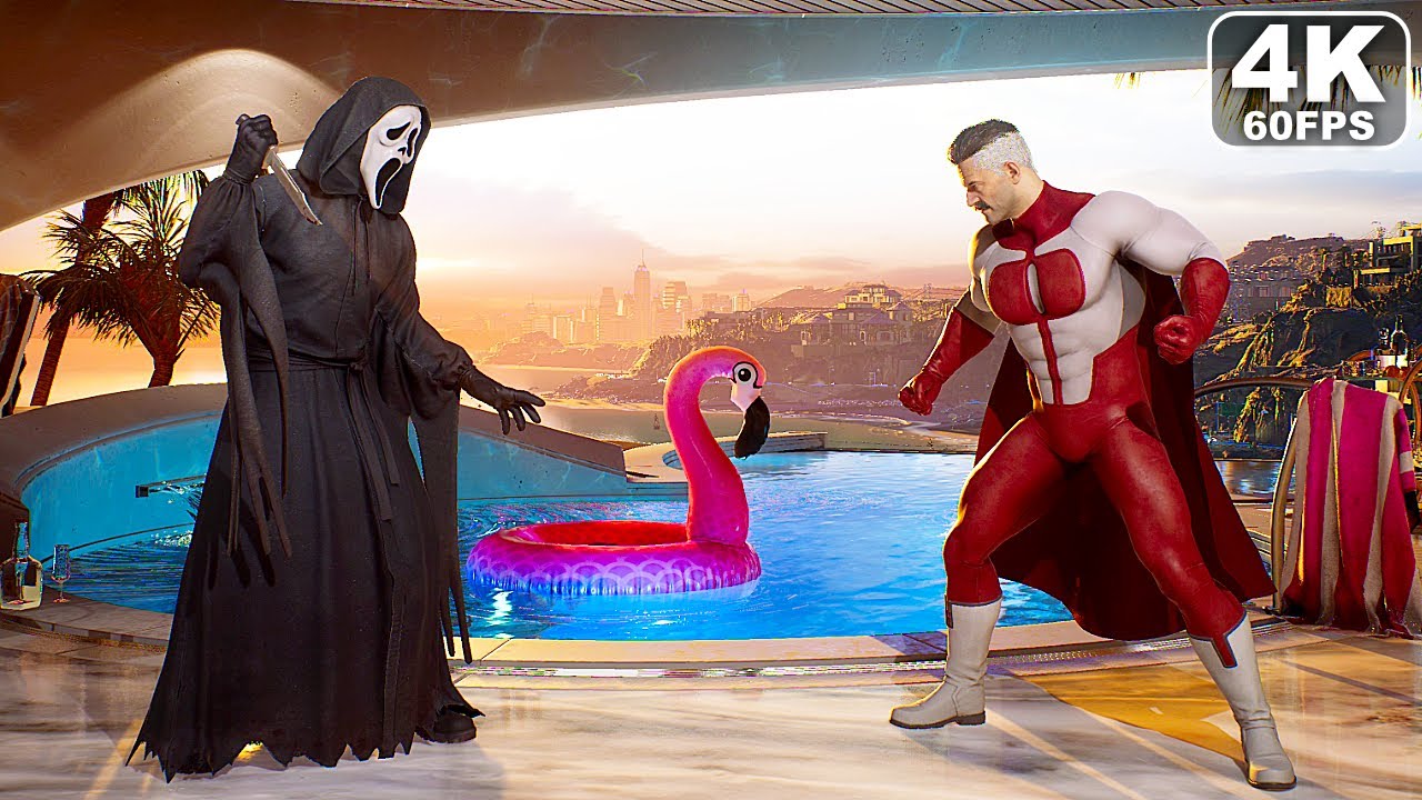 Mortal Kombat 1 Ghostface Vs Omni-Man Gameplay MK1 - YouTube