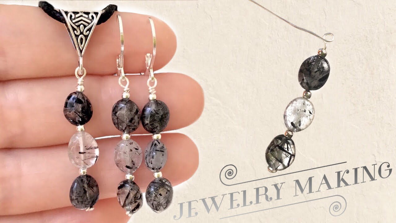 Wire Wrapping Jewelry | Beads Jewelry Making | Wire Earrings Tutorial ...