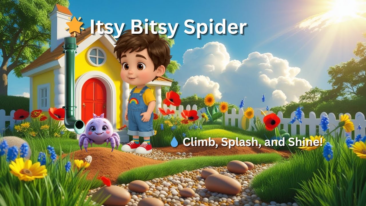 Itsy Bitsy Spider Nursery Rhymes| Milo Kiddie World | Fun 3D Cartoon ...