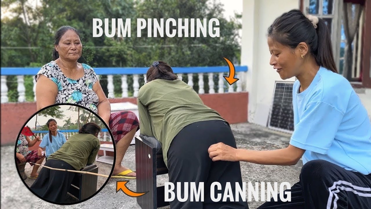 Bum pinch & Canning Challenge / Funny Video / Priya Sheetal Game - YouTube