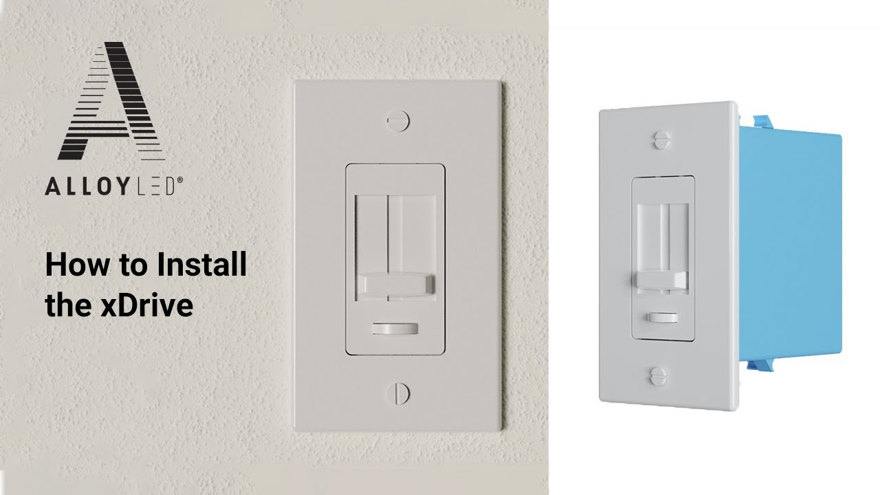 How to Install the xDrive LED Wall Dimmer and Driver | Alloy LED - YouTube