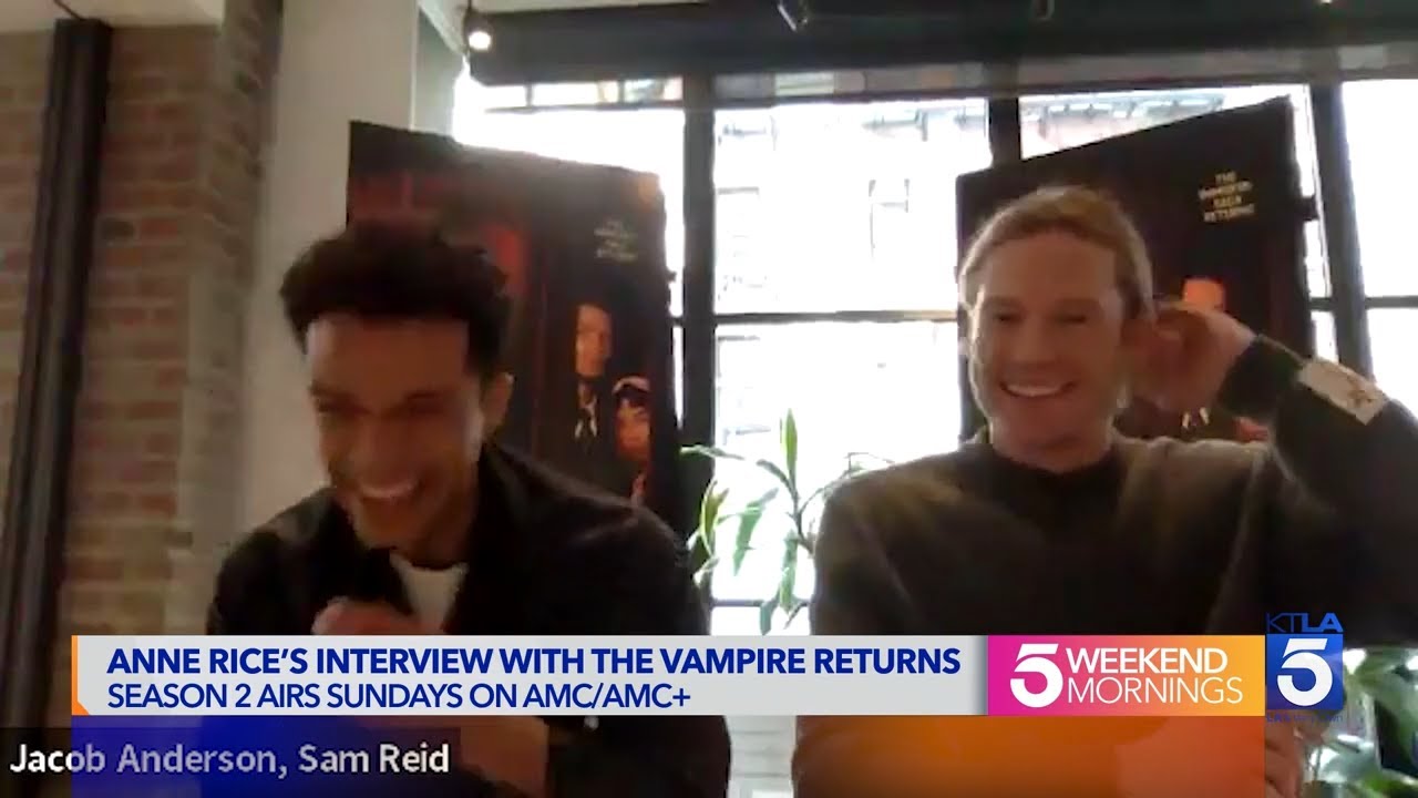 Jacob Anderson & Sam Reid full interview w/ KTLA 5 for Interview with ...